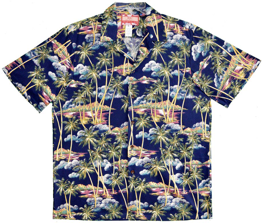 Undulating Island Trees Men's Hawaiian Shirt – AlohaClothes