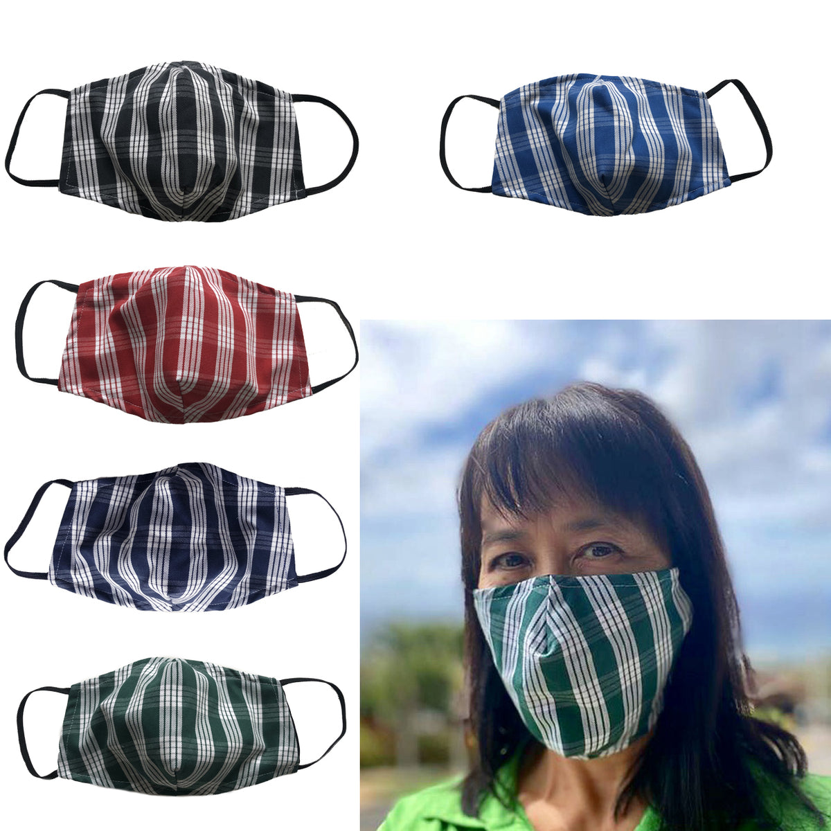 Palaka Full Fitting Cotton Face Masks – AlohaClothes