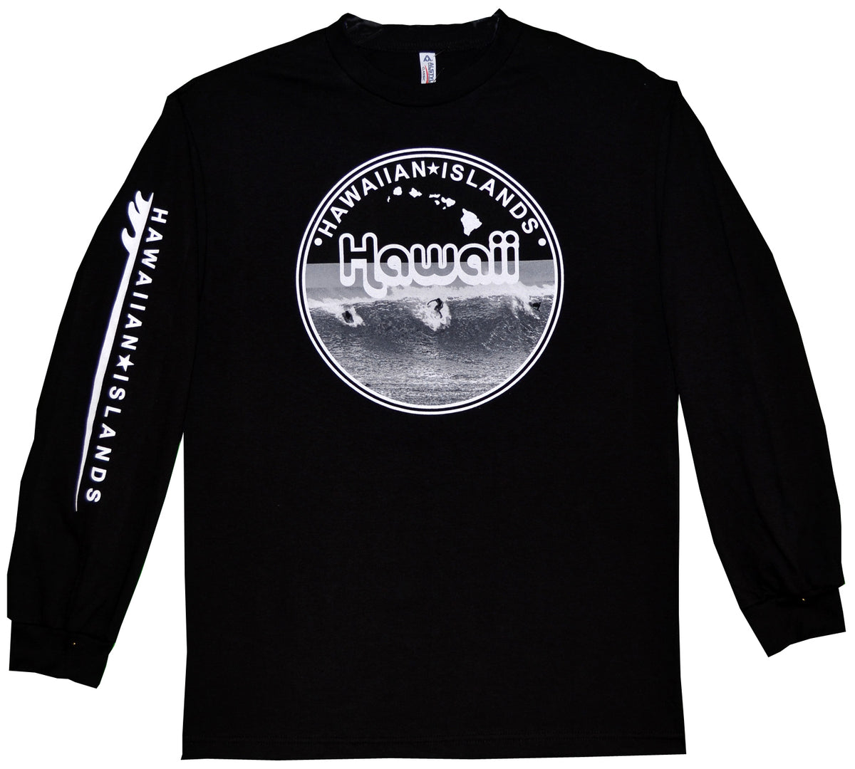 RJC Unisex Surfers Hawaii Island Long Sleeve Tee Shirt – AlohaClothes