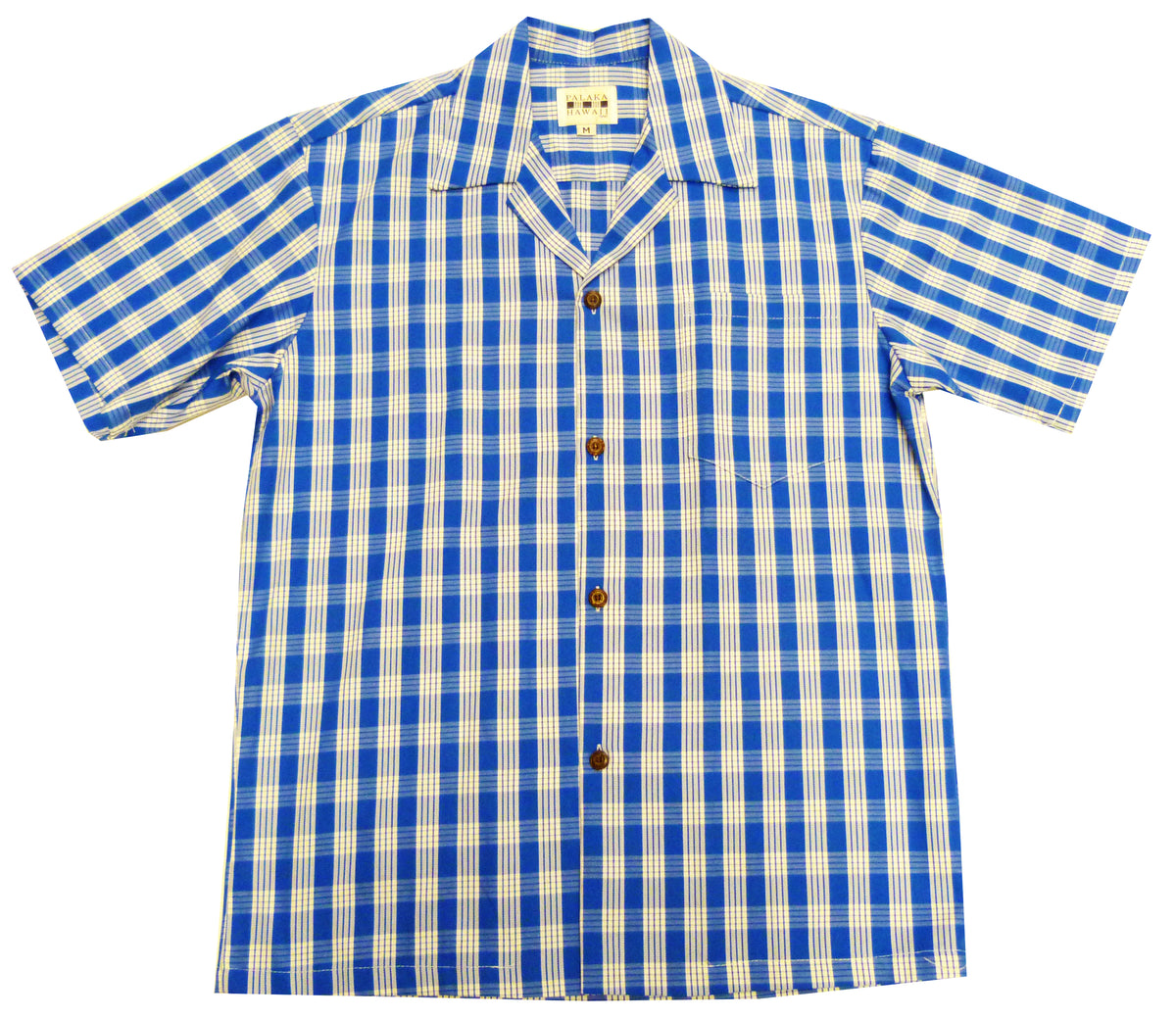 Men's Classic Hawaiian Paniolo Palaka Plaid Shirt – AlohaClothes